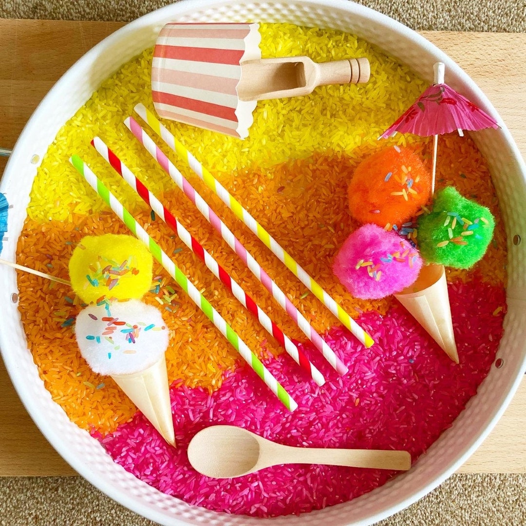 Summer Sundae Loose Parts Kit Ice Cream Messy Play Tuff Tray Activity ...