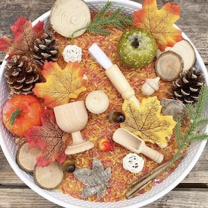 Autumn Loose Parts Play Kit, Tuff Tray Activity, Sensory Bin, Sensory ...
