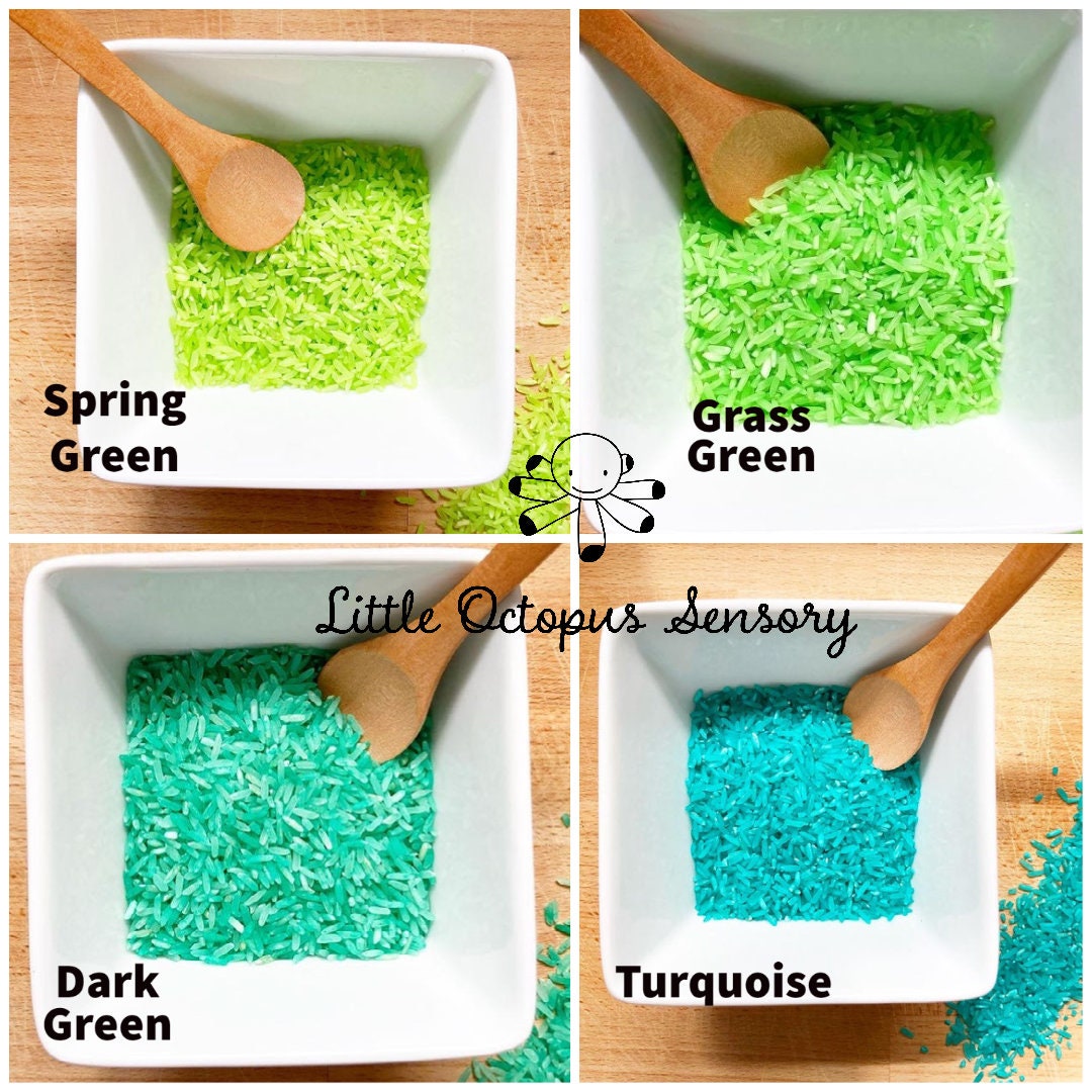 Coloured Sensory Rice 20 Colours Tuff Tray Base Sensory Bin - Etsy UK