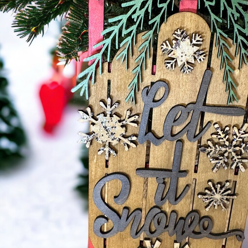 Let It Snow Wood Sign - Etsy