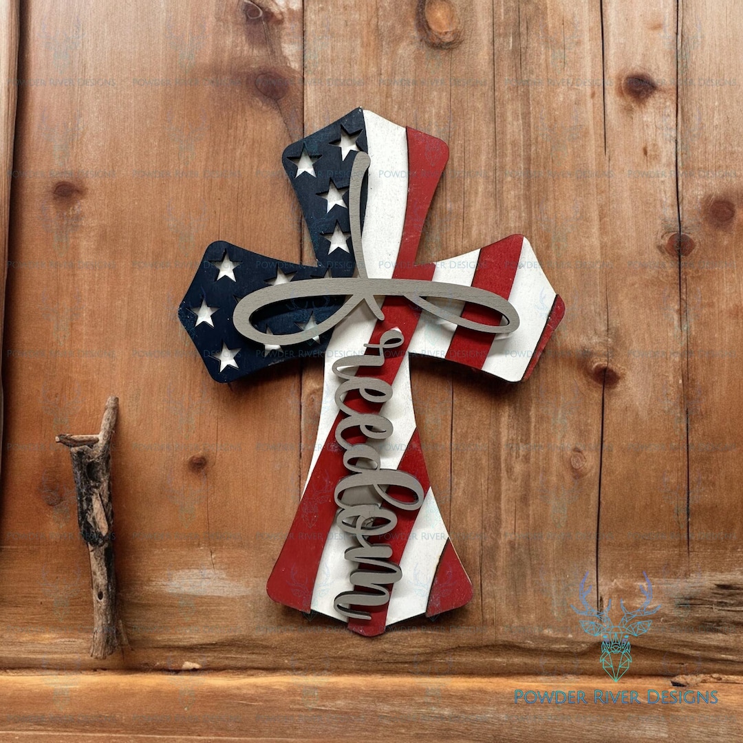 Freedom Patriotic Wall Cross - Etsy