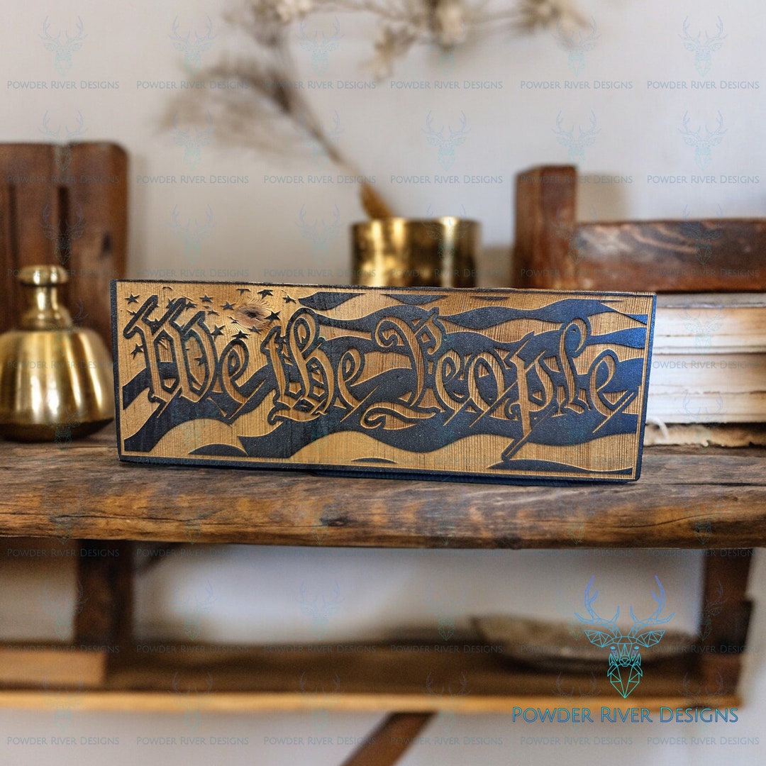 We the People Inverse Star Wood Flag - Etsy