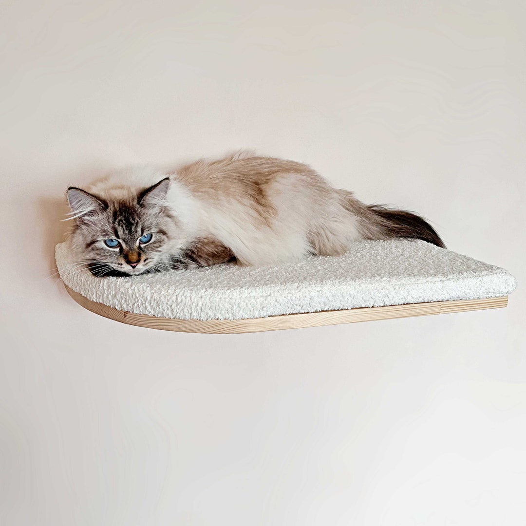 Cat Shelves, 4 WOOD COLORS, Cat Wall Shelves, Cat Bed, Cat Wall ...