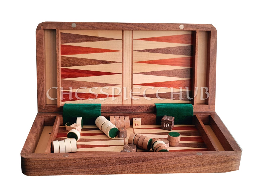 1920 Reproduced Backgammon and Chess Set 2 Games in One Combo Set ...