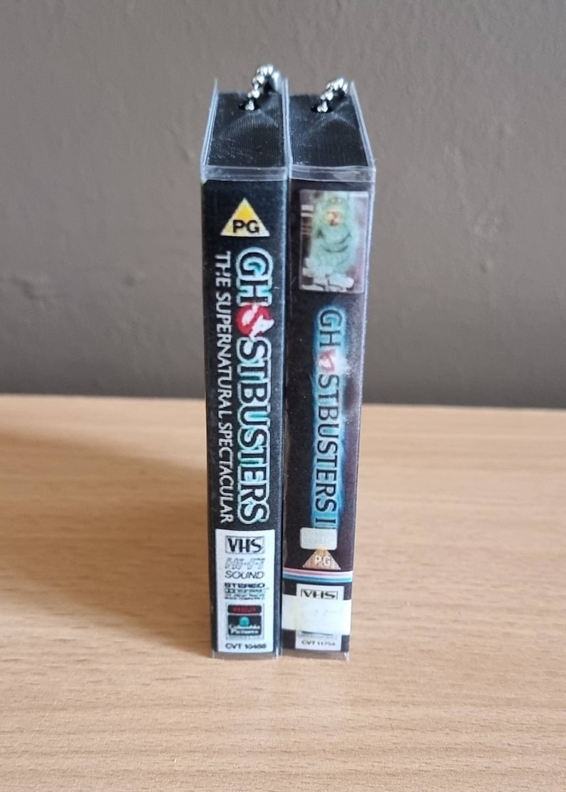 Ghostbusters and Ghostbusters 2 VHS Keyring Set - Etsy