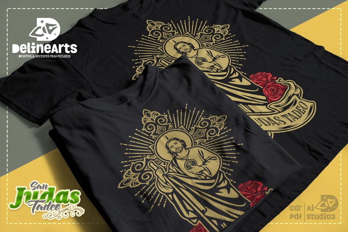 Vector Saint Jude Thaddeus svg Cdr Ai Pdf and Studio3 - Etsy Canada