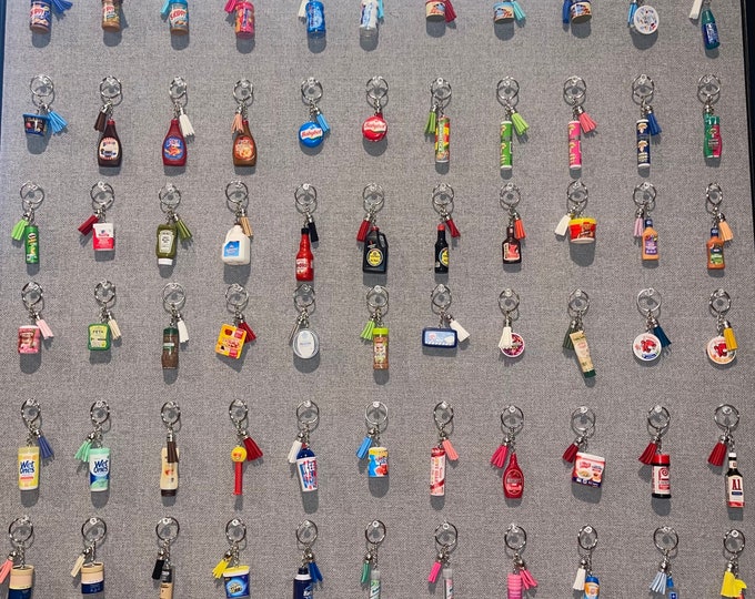 Mini FOOD Keychains - Etsy