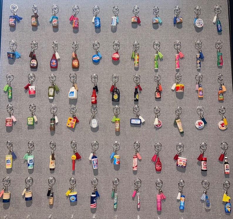 Mini FOOD Keychains - Etsy