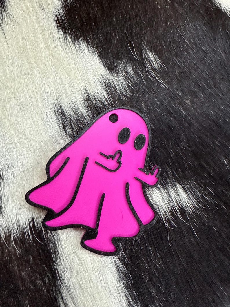 Spooky 3D Printed Keychains Velcro Patch- Ghost - Skeleton Hand - Universal Velcro Patch - Etsy