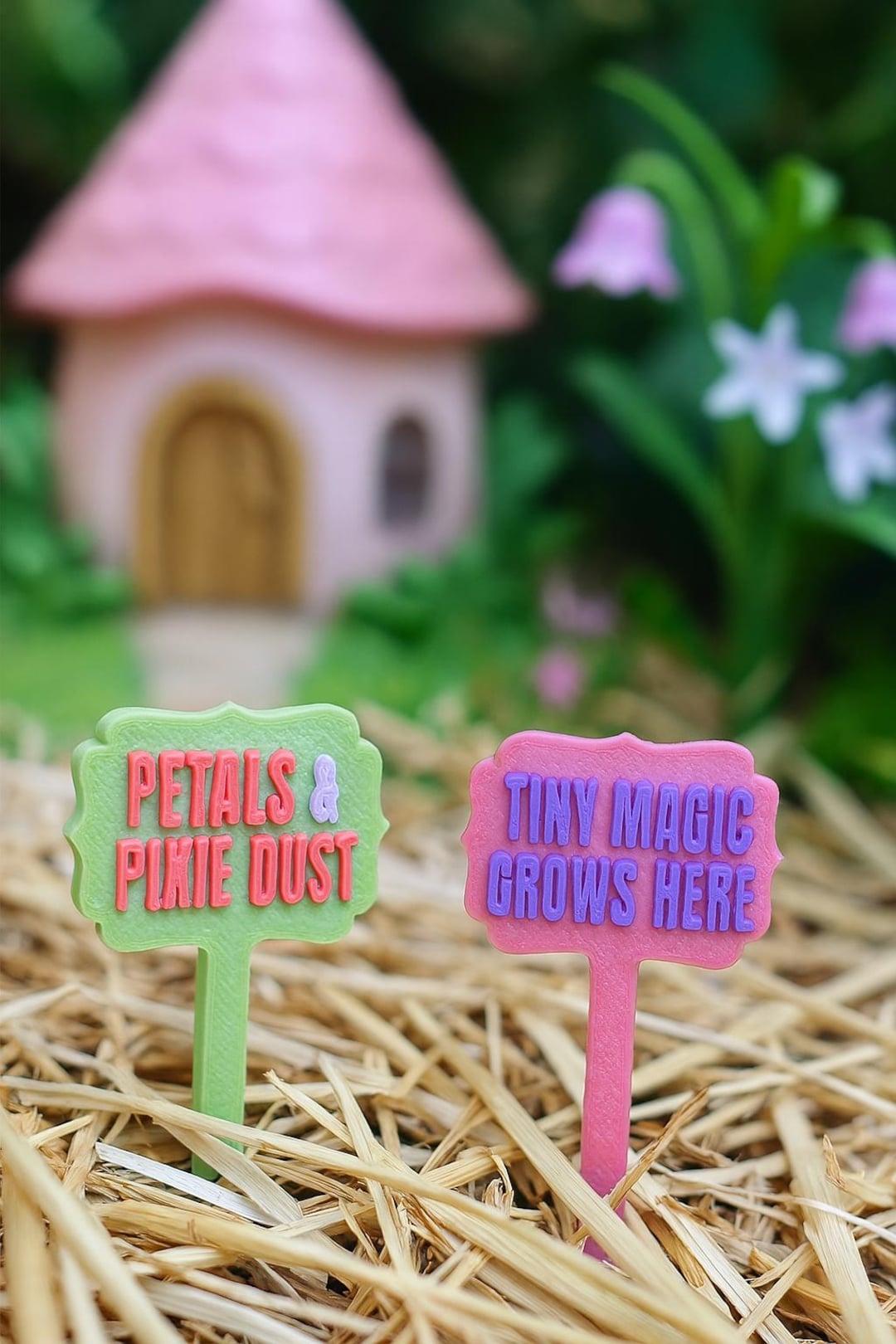 Fairy Garden Label Tags: 3D Printed, Multi-color (6 Pack) - Etsy