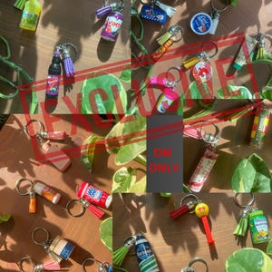 Mini FOOD Keychains - Etsy