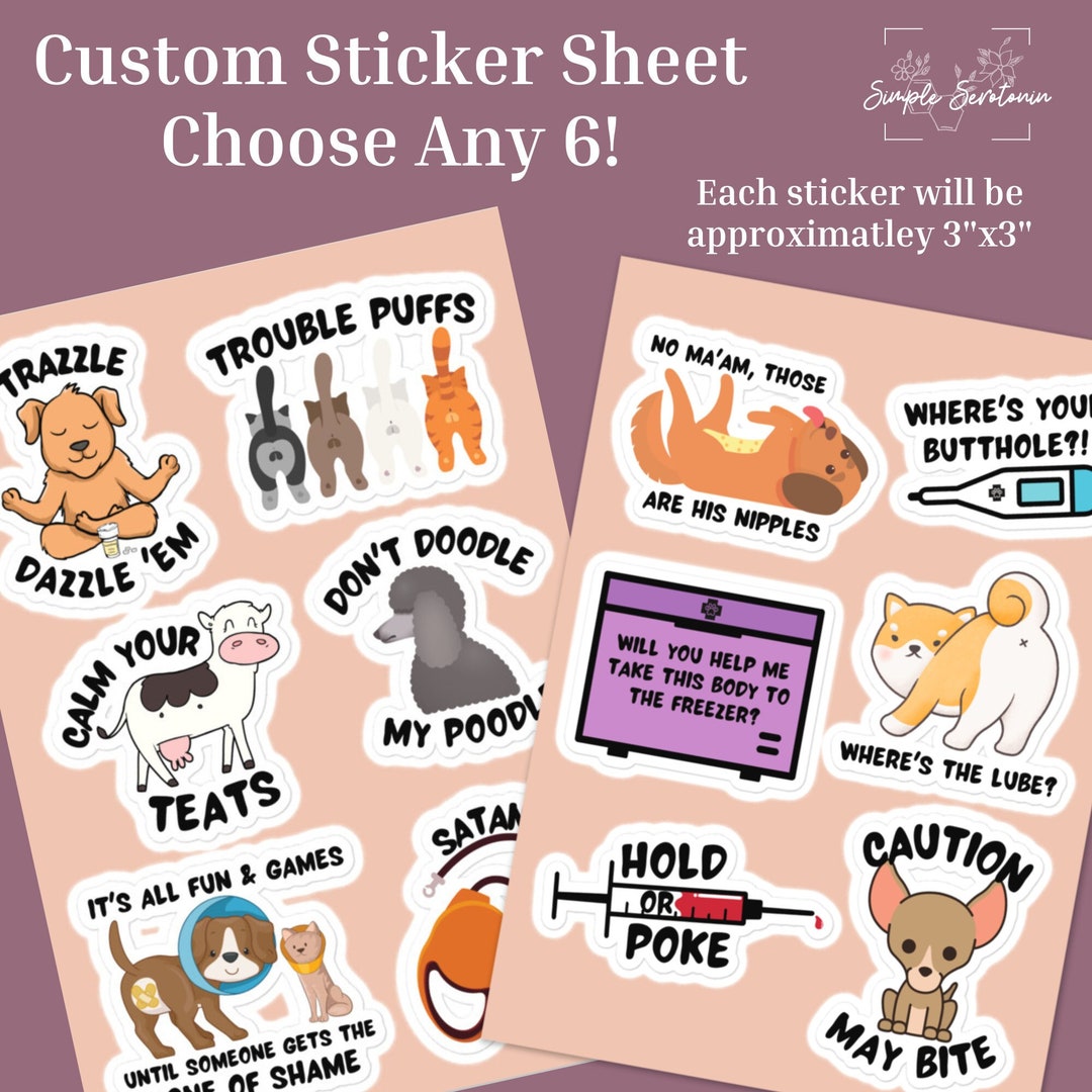 Funny Vet Med Stickers, Vet Tech Quotes, Vet Humor, Gifts, Vetmed ...