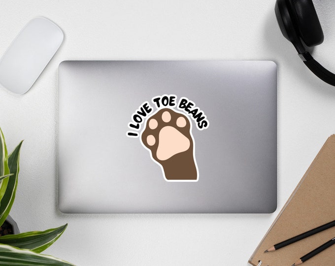 Toe Beans Sticker, I Love Toe Beans, Cat Toes, Cat Lover Gift - Etsy