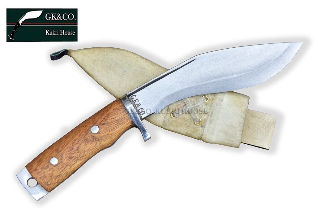 Handcrafted 5-inch Panwal Khukuri Knife: Leaf Spring Blade, Rosewood ...