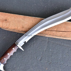 Handcrafted 16" Gurkha Kukri Knife: Full Tang Tempered Blade - Etsy