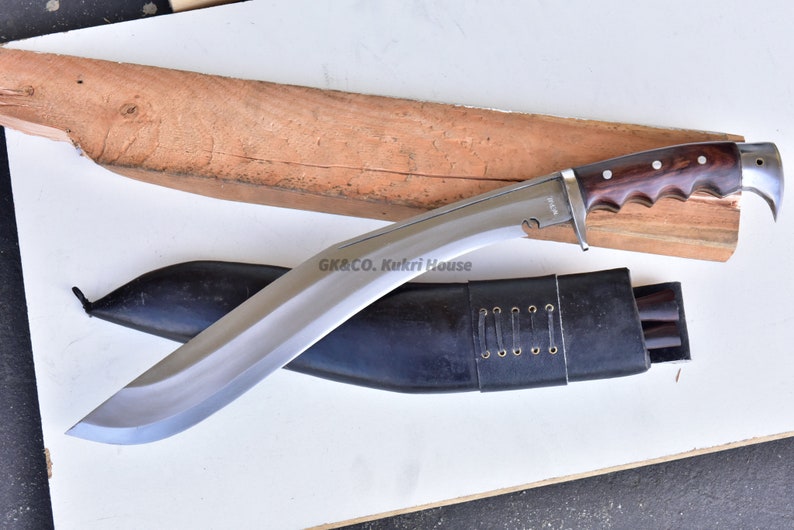 Handcrafted 16" Gurkha Kukri Knife: Full Tang Tempered Blade - Etsy