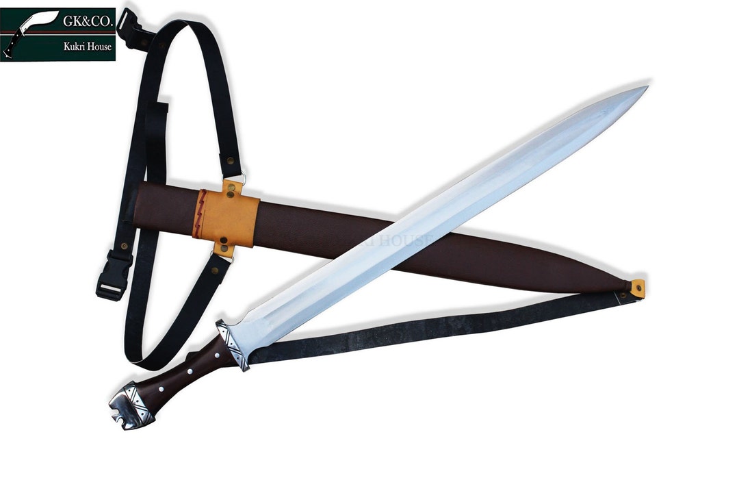Hand Forged Viking Sword: 24-inch Full Tang Tempered Steel Blade - Etsy
