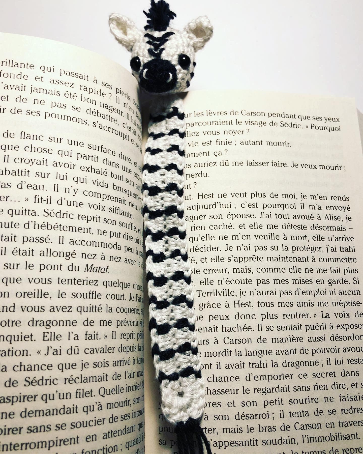 Zebra Bookmark Crochet Pattern - Etsy