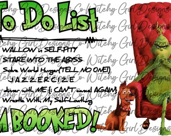 Grinch to Do List Svg - Etsy Australia