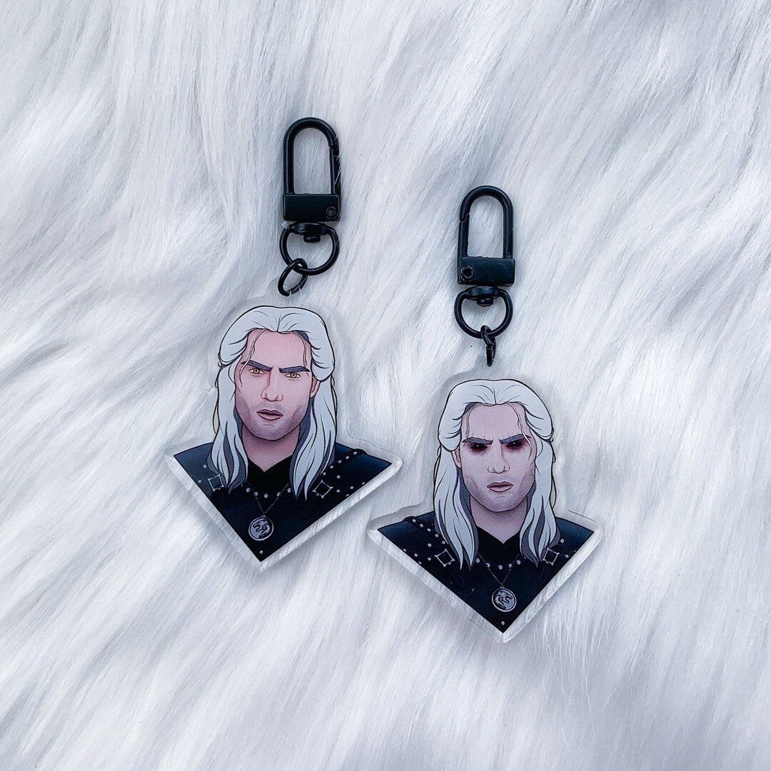 The Witcher Charm Double-sided With Dark Witcher Acrylic Keychain ...