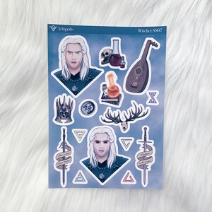 Witcher Gift Set Witcher Stickers, Witcher Keychain, Witcher Charm ...
