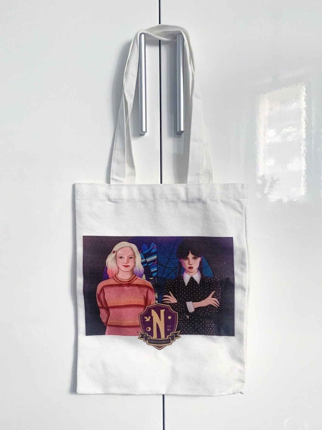 Wednesday Tote Bag Nevermore Tote Bag, Wednesday and Enid Tote Bag ...