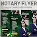Editable Notary Template, Instant Download, Canva Template, Mobile ...