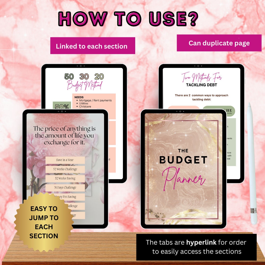 Digital Budget Planner, Finance Tracker, Finance Planner, Digital ...