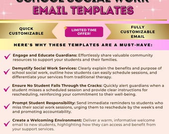Email Templates Done for You-google Document for School Social Workers ...