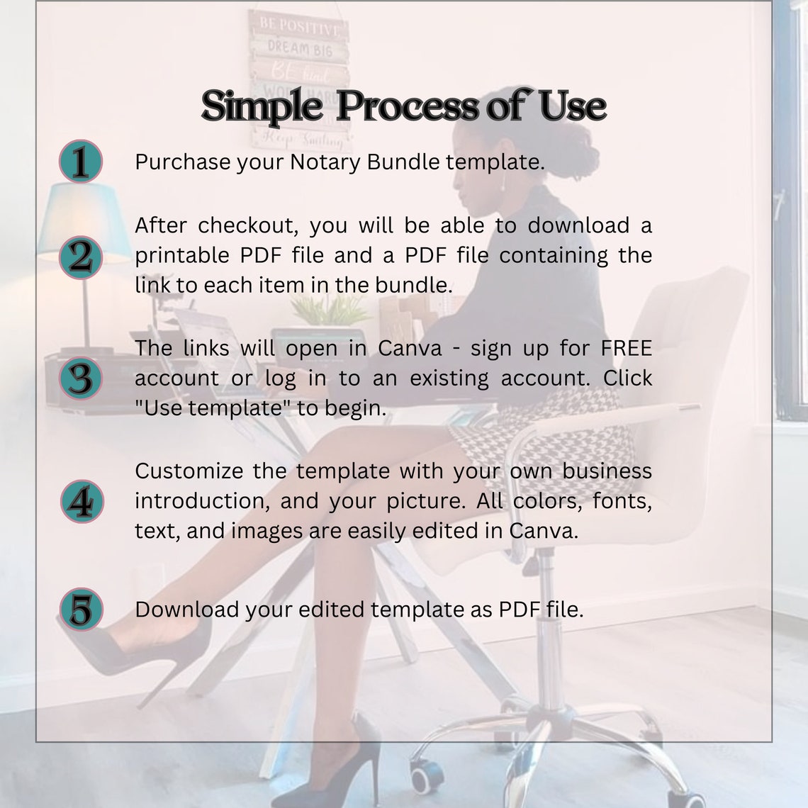 Notary Branding Bundle, Public Notary Marketing, Resume, Introduction ...