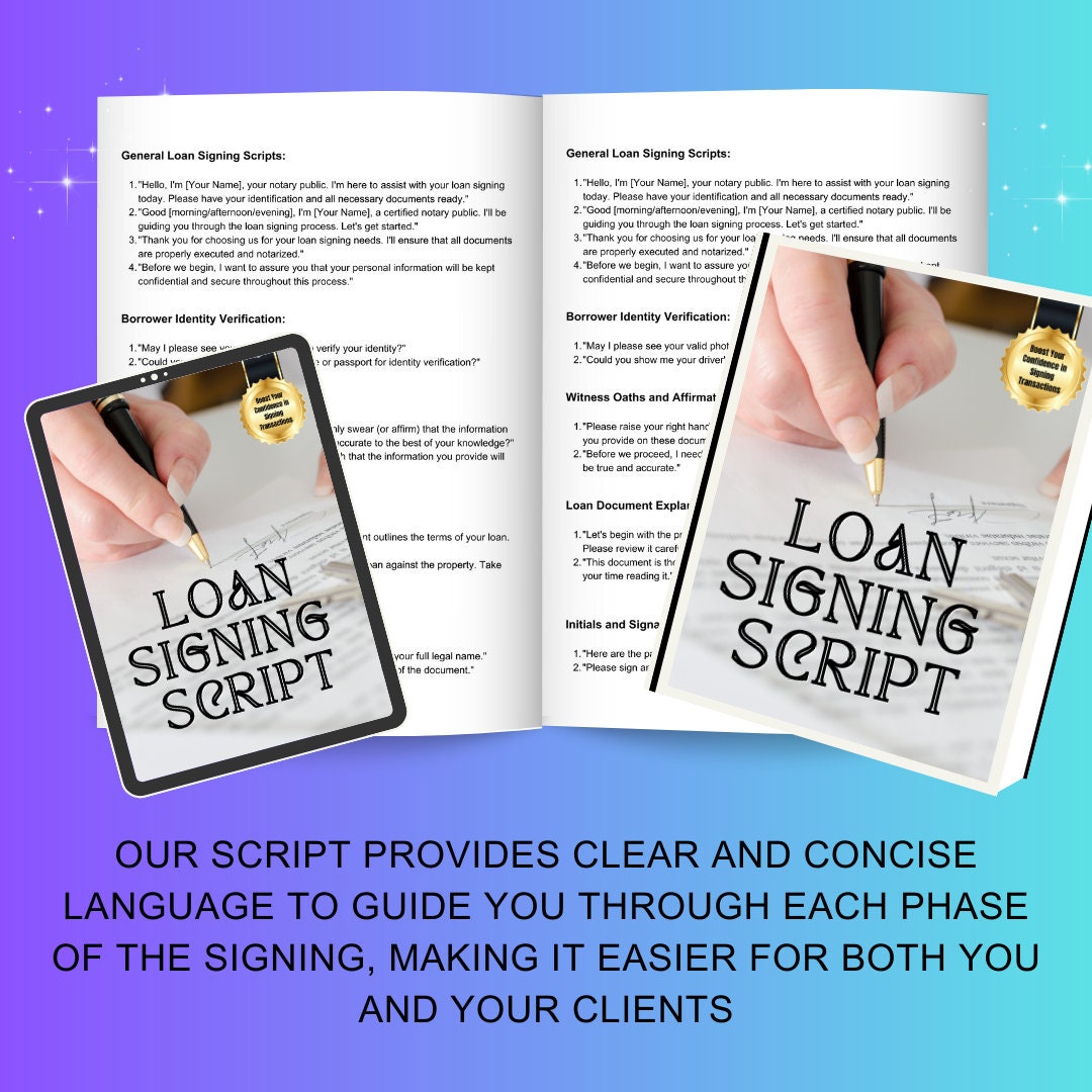 Loan Signing Agents Scripts, 80+ Scripts for Loan Signing Agents to Use ... Loan Signing Agents Scripts, 80+ Scripts for Loan Signing Agents to Use ...