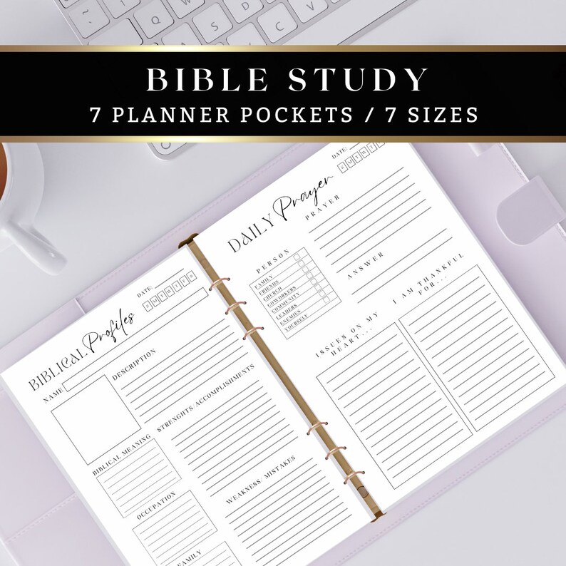 Bible Study Printable Planner, Printable, Digital Bible Template, Bible ...