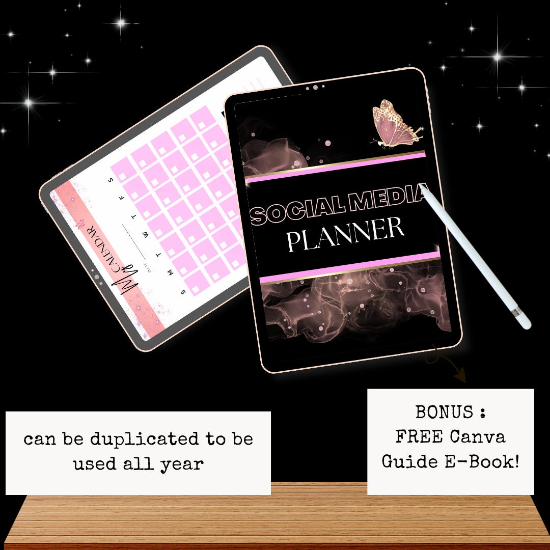 Digital Planner, SOCIAL MEDIA Planner, Content Planning, Influencer ...