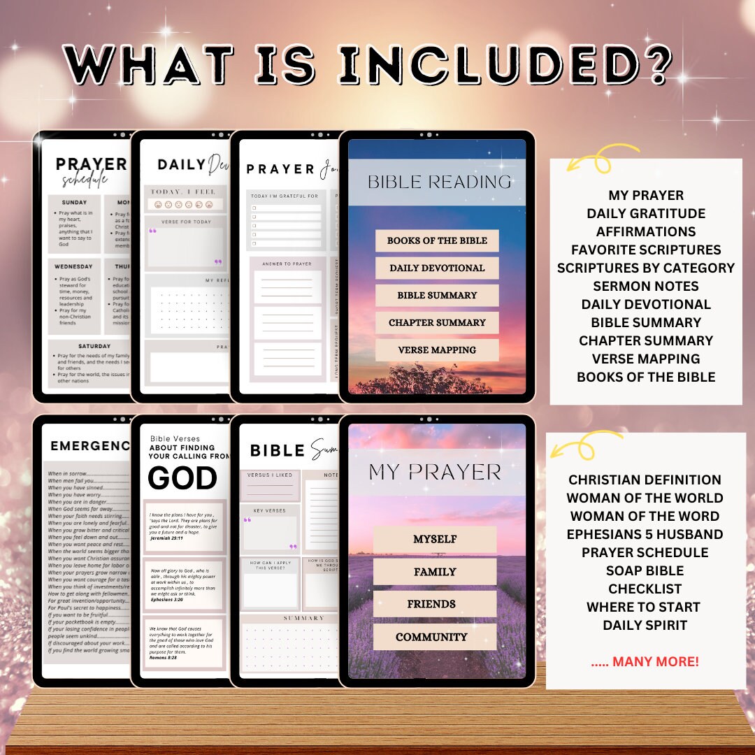 Prayer Planner, Digital Prayer Journal, Goodnotes Prayer Journal ...