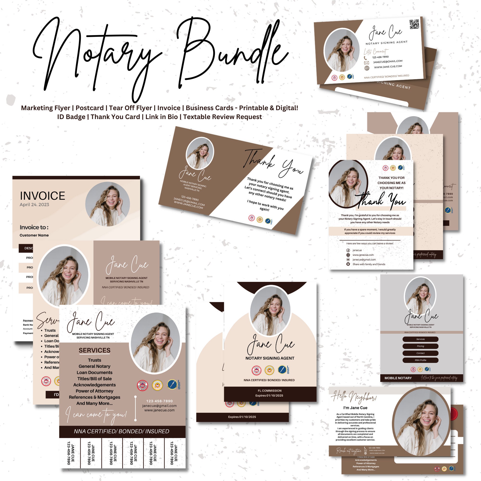 Notary Branding Kit, Notary Marketing Bundle, Notary Branding Bundle ...