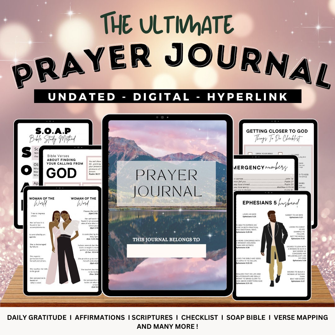Prayer Planner, Digital Prayer Journal, Goodnotes Prayer Journal ...