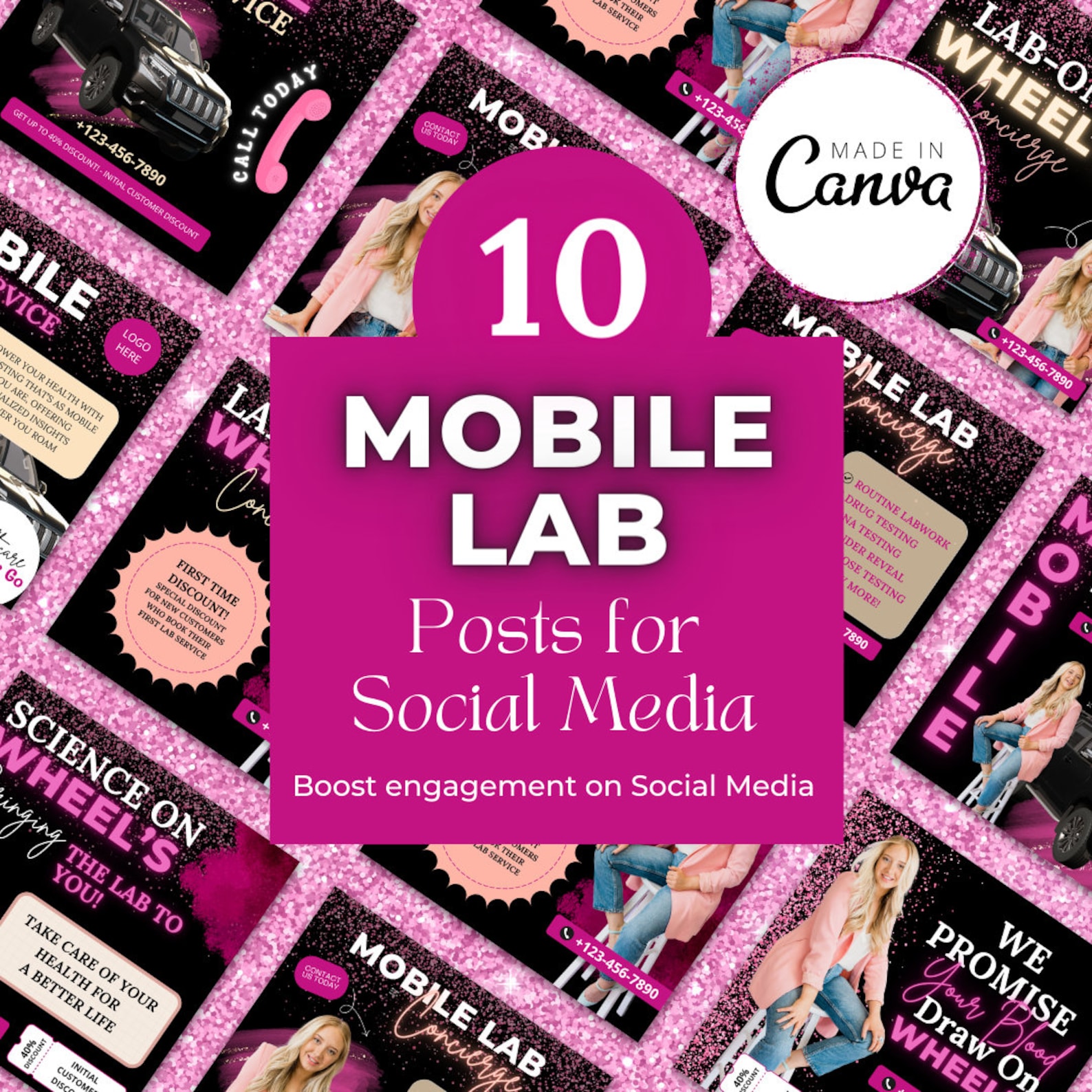 Mobile Lab Service Flyer / DIY Medical Mobile Lab Service Flyer/ Mobile ...