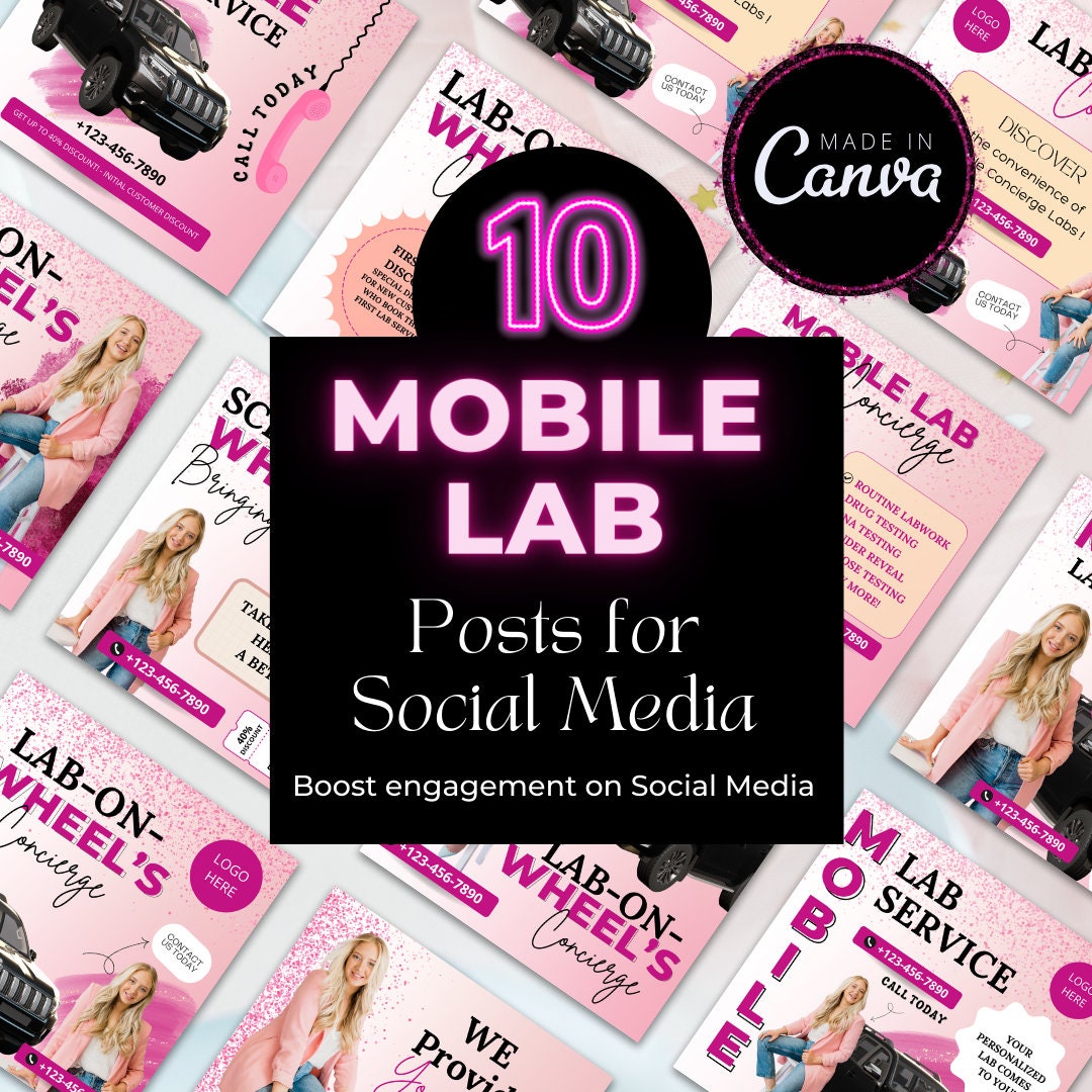 Mobile Lab Service Flyer / DIY Medical Mobile Lab Service Flyer/ Mobile ...