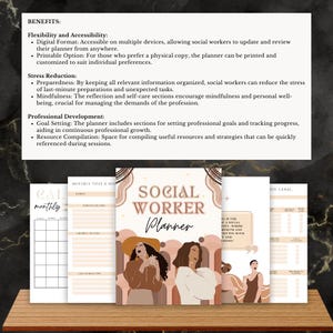 Social Worker Planner, Social Work Notebook, Social Worker Gift, Gift ...