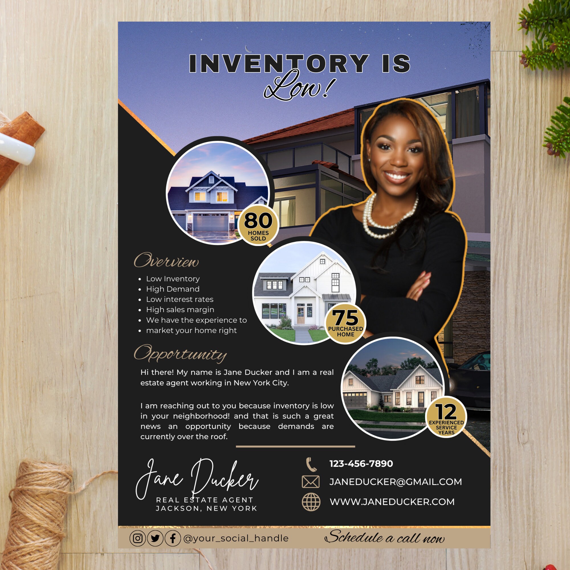 Real Estate Low Inventory Flyer, Real Estate Marketing, Real Estate ...