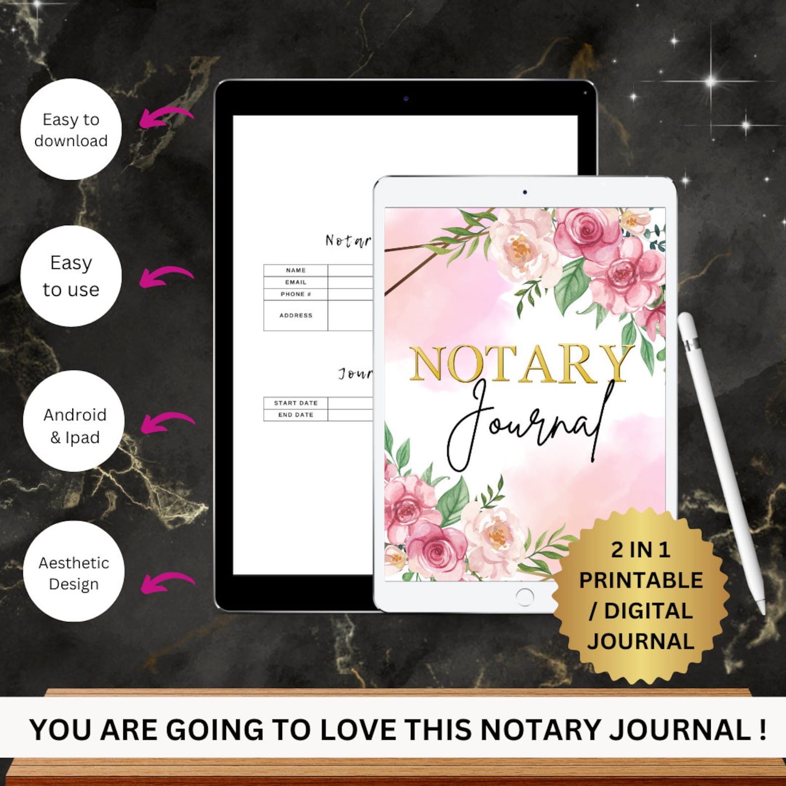 Notary Journal, Digital Journal Notary, Notary Public Signing Agent ...