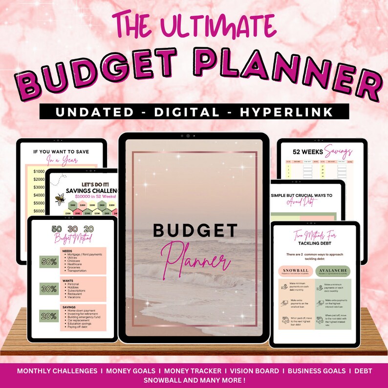 Digital Budget Planner, Finance Tracker, Finance Planner, Digital ...