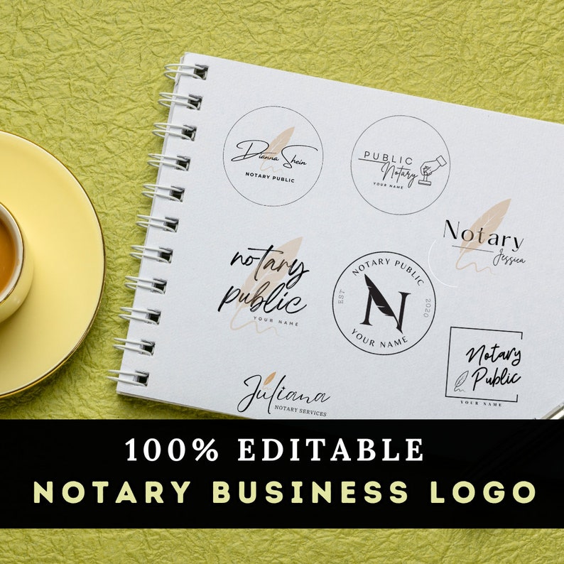 Notary Logo Bundle, Notary Public Logos, Notary, Notary Signing Agent ...