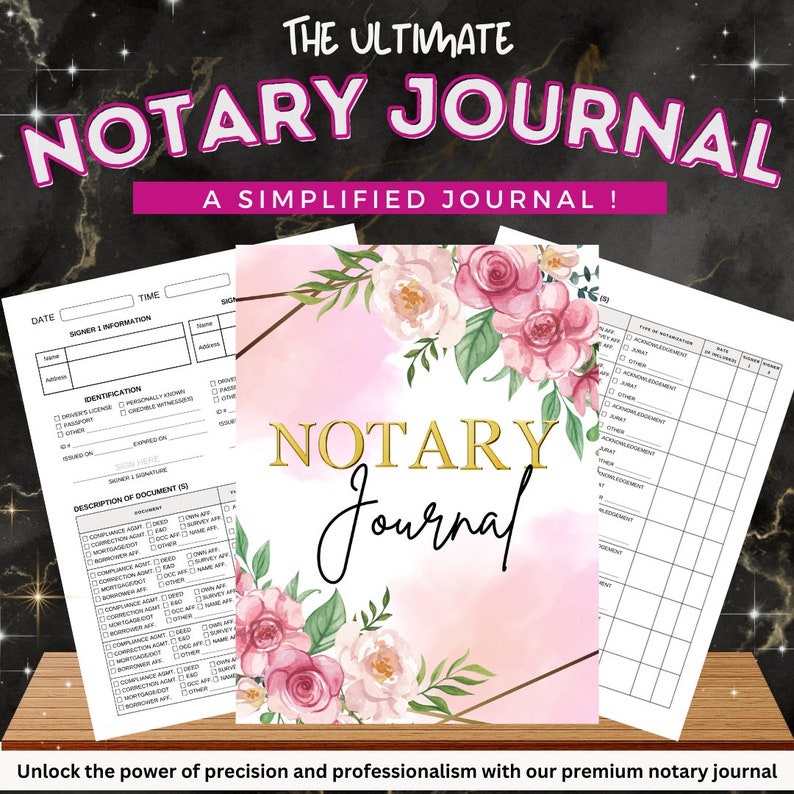 Notary Journal, Digital Journal Notary, Notary Public Signing Agent ...