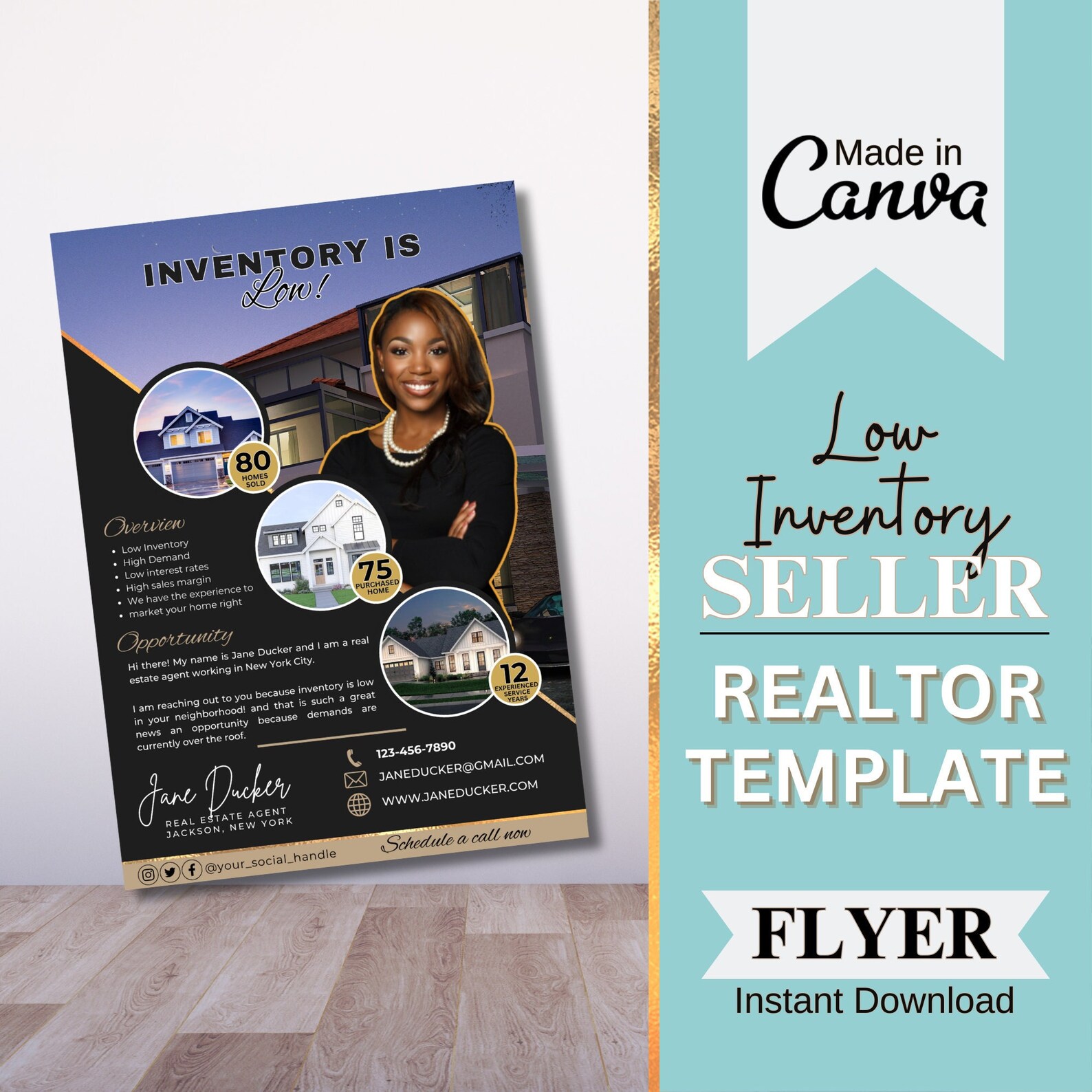 Real Estate Low Inventory Flyer, Real Estate Marketing, Real Estate ...