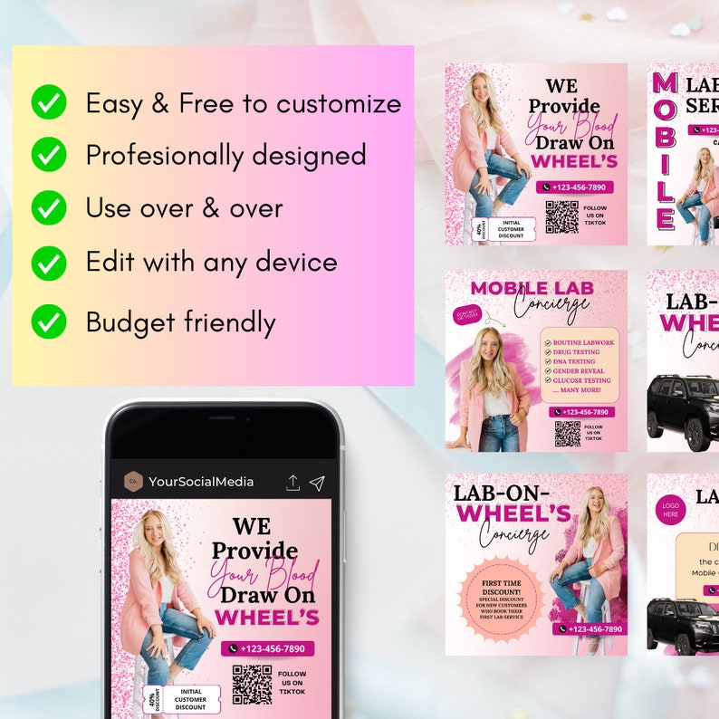 Mobile Lab Service Flyer / DIY Medical Mobile Lab Service Flyer/ Mobile ...