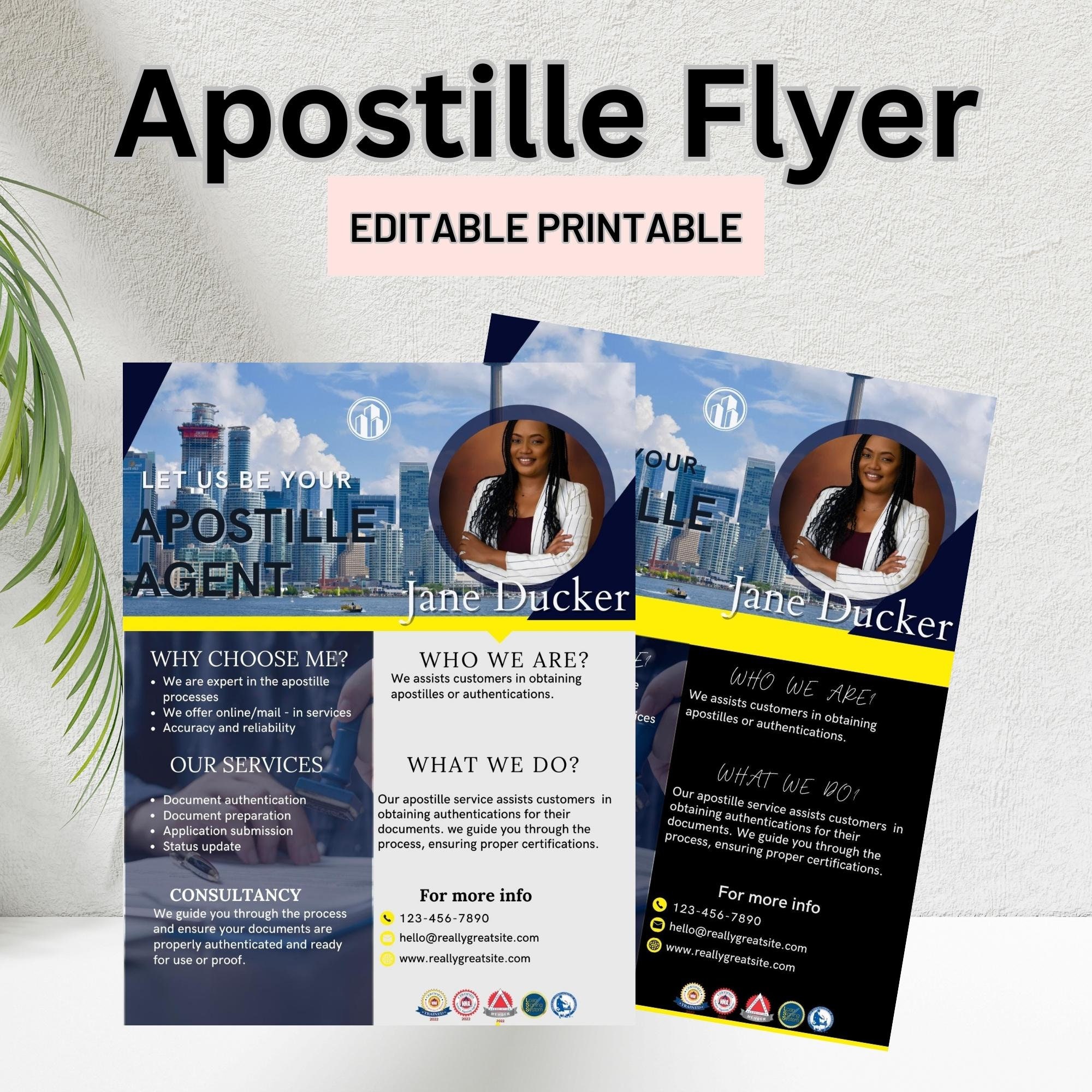 Apostille Agent, Apostille Public Flyer, Apostille Service, Apostille ...
