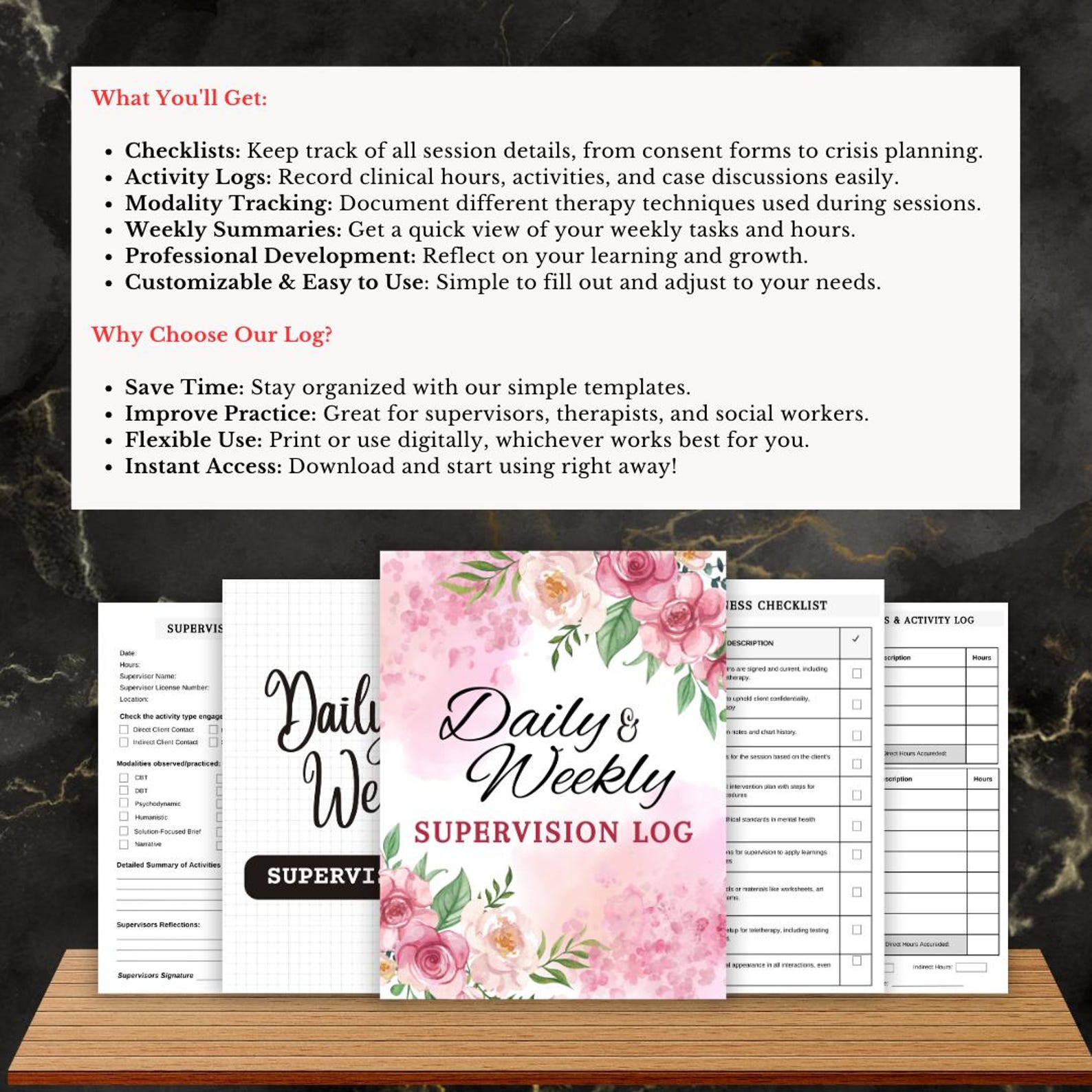 Clinical Supervision Session Form and Activity Hours Log, Private ...