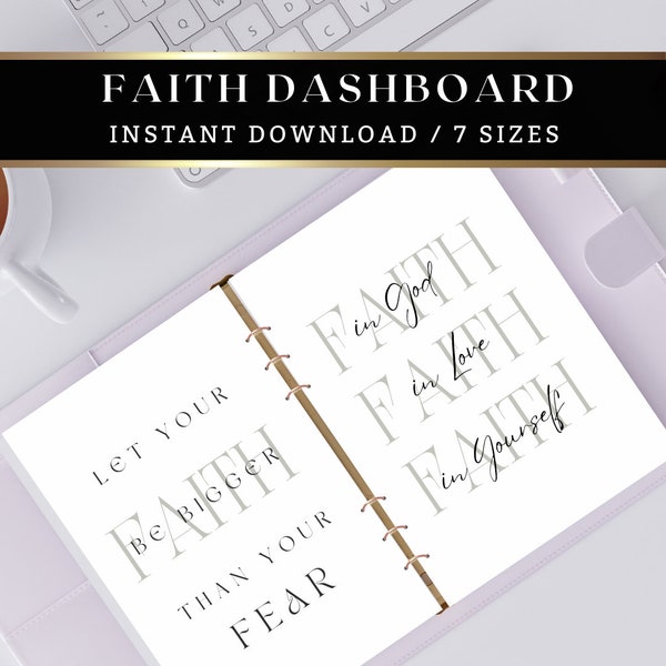 Faith Planner Insert - Etsy