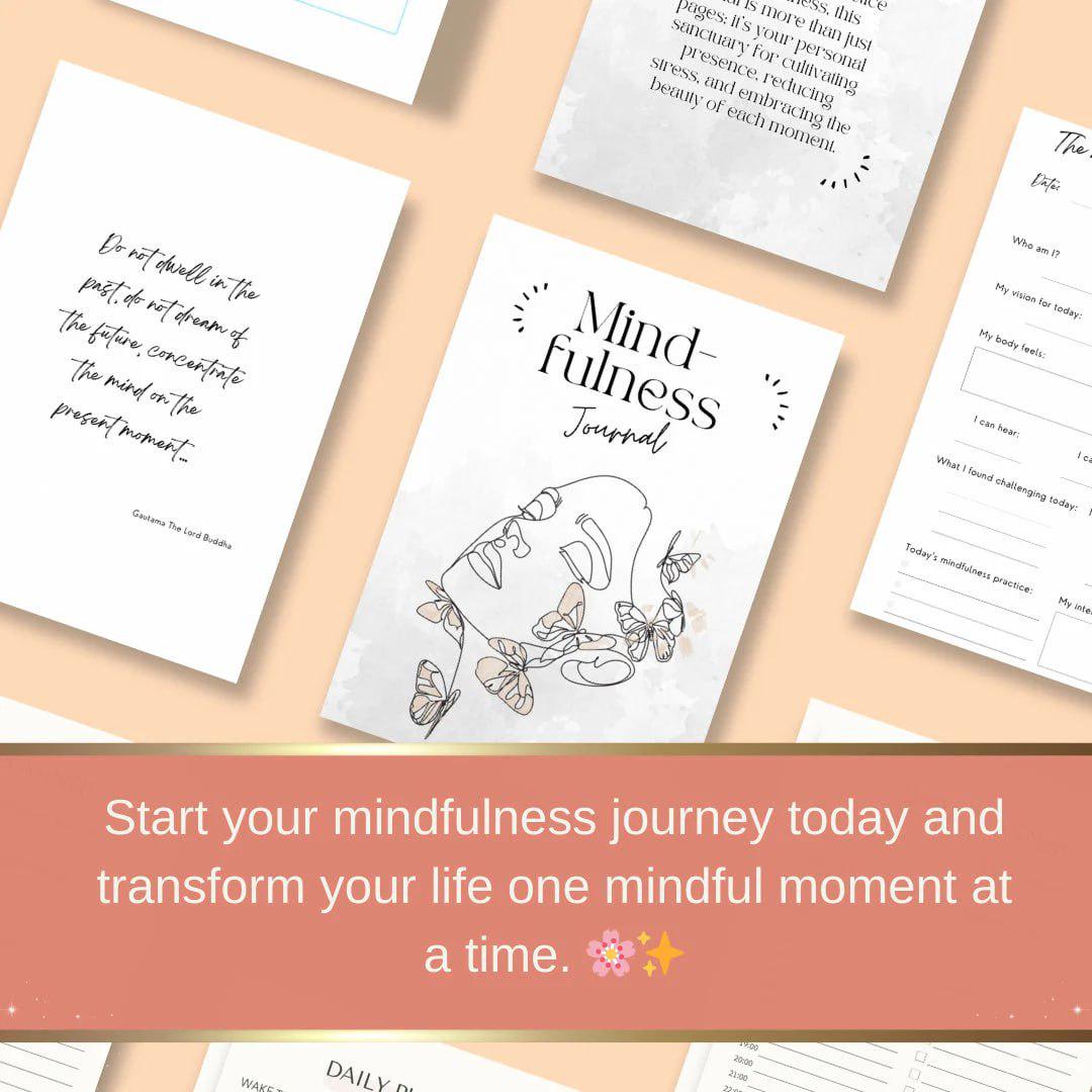 Mindfulness Journal, Mental Health Planner, Challenge Planner, Wellness ...